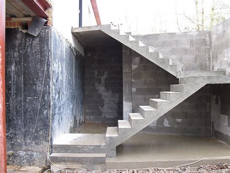 Basement Outside Cement Steps