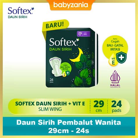 Softex Daun Sirih Pembalut Wanita 29 Cm 24 S