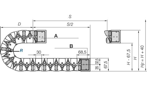 Energy Chain C653 Series Highest Cleanroom Suitability Hardly Any