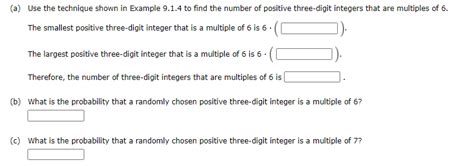 solved a use the technique shown in example 9 1 4 to find