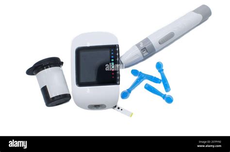 Diabetes Test Kit With Glucose Meter Reader Lancet Pen Device Glucose Strip And Blue Sealed