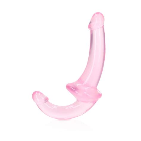 Realrock Crystal Clear 6 In Strapless Strap On Dildo Pink Shop