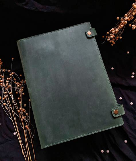 A4 Business Portfolio Organizer Personalised Leather Portfolio Folder
