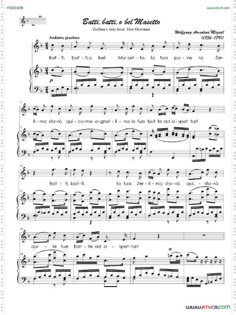 Batti，batti，o Bel Masetto Pdf