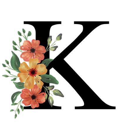 Floral Alphabet Clipartfloral Letters Pngwatercolor Alphabet Png Porn