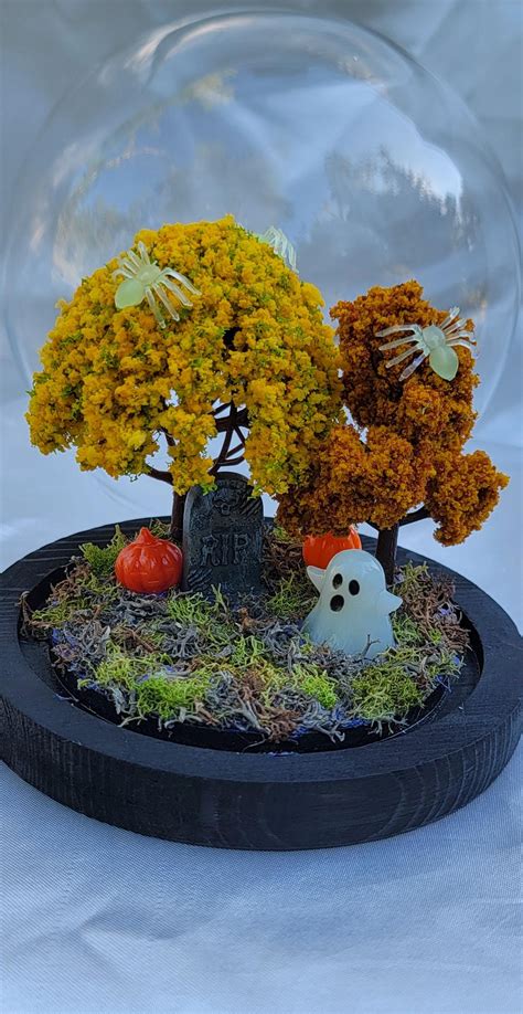 Glow In The Dark Ghost Diorama Etsy