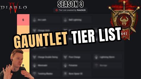 Rob2628 Best Gauntlet Builds Tier List For All Classes Season 3 Diablo 4