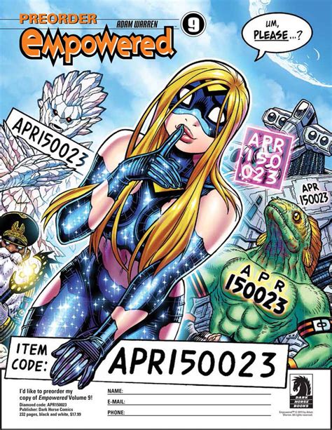 Empowered Vol9 Preorder Form Printout By Adamwarren On Deviantart