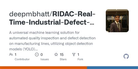 Github Deepmbhattridac Real Time Industrial Defect Detection And