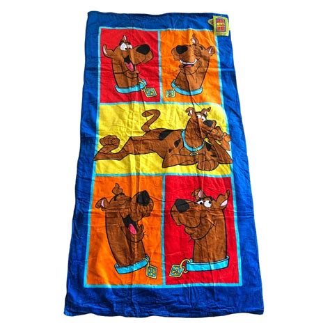 2000 Nos Vintage Cartoon Network Scooby Doo X Beach Towel