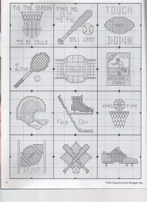 Best 13 Baseball Free And Easy Printable Cross Stitch Pattern Artofit