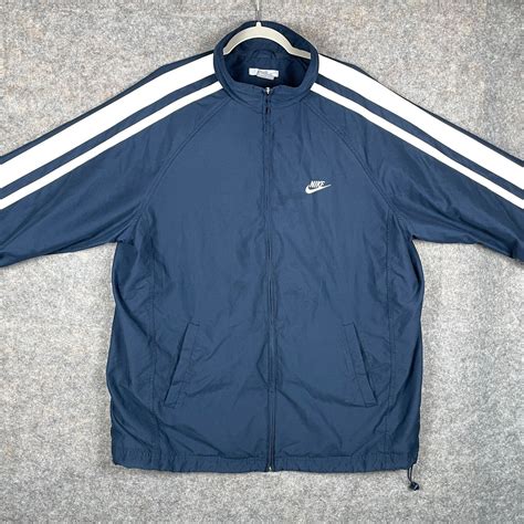 Vintage 2000s Nike Mens Windbreaker Jacket Size Xl Bl Gem