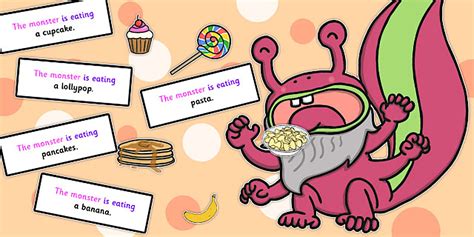 Feed The Monster Sentence Activity Teacher Made Twinkl