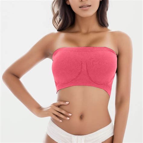 Strapless Fitness Padded Size Plus Top Bra For Women Stretchy Bra Yoga