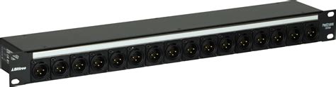 Bittree Ps16db25qxm Prostudio 1ru 1x16 Audio Patchbay With 16 Male Xlr