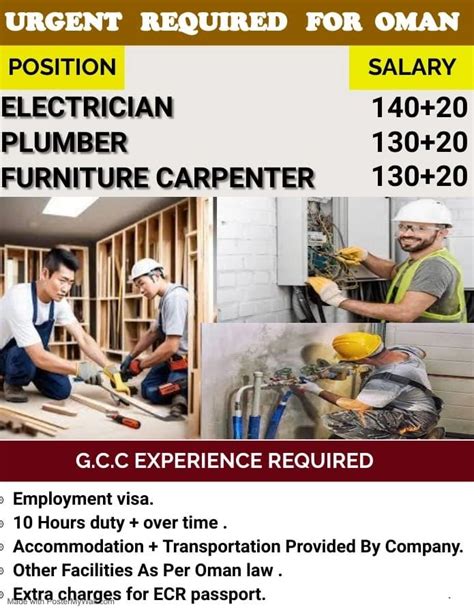 Urgent Requirement For Oman Farhaan Khan