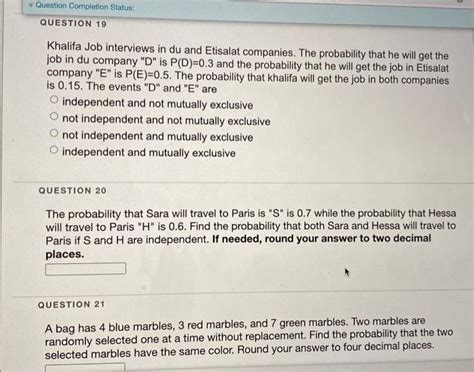 solved question completion status question 19 khalifa job