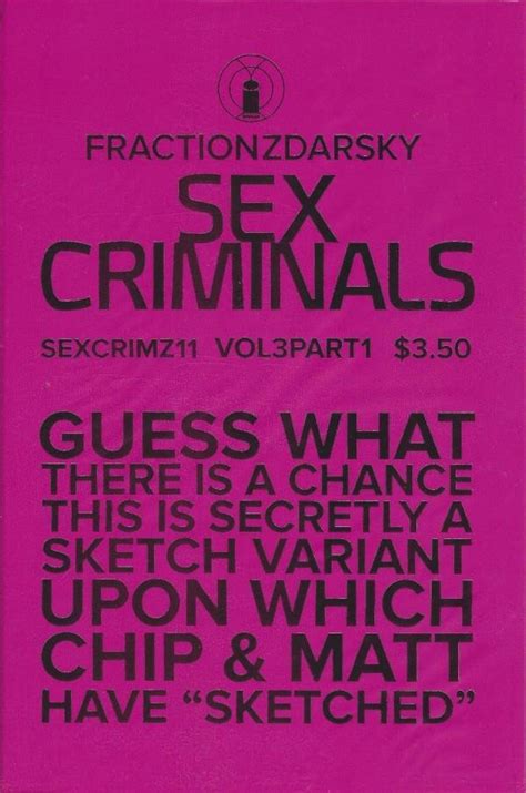 Sex Criminals Randomly Inserted Sketch 11 2015 Prices Sex