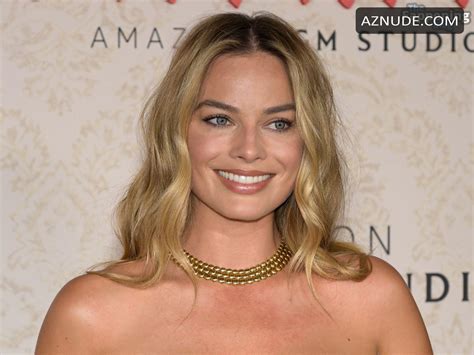 Margot Robbies Sexy Cleavage Shines At Saltburn Premiere Aznude