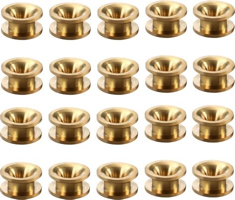 Opzour Universal String Trimmer Head Eyelets 20 Pack Brass Weed Eater Replacement