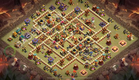 Town Hall 16 War Coc Base Layout 2026 With Copy Link • Th16 Anti 3