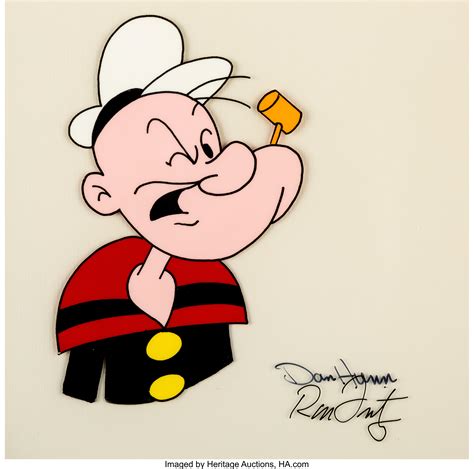 Popeye Production Cel Walt Disney 1983 Animation Art Lot 13247 Heritage Auctions