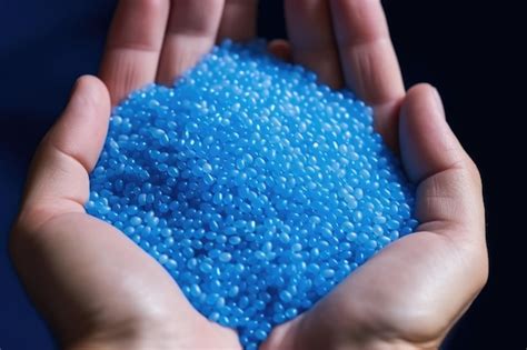 Premium Photo A Hand Hold Or Touching Plastic Pellets Plastic Polymer
