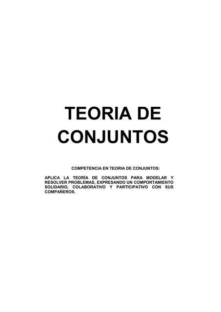 Teoría De Conjuntos Carlos Terrones Hidalgo Udocz