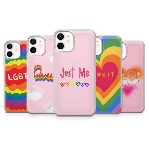 Lgbtq Pride Phone Case Rainbow Queer Cover Fit For Iphone 14 Pro 13