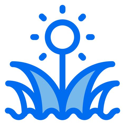 Grass Generic Blue Icon