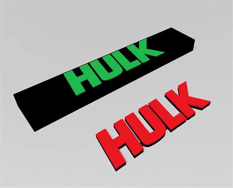 Stl File Hulk Logo・3d Printable Model To Download・cults