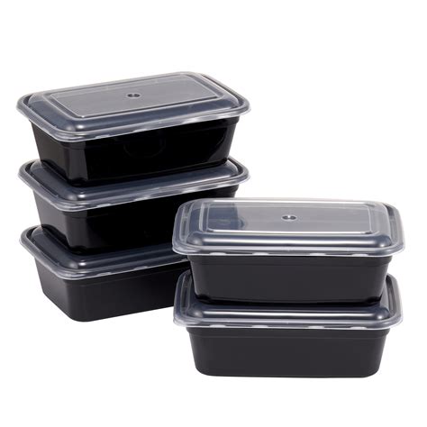 Brandclub Mainstays 3 Cup Plastic Snack Meal Prep Container 5 Pack