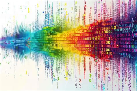 Colorful Numbers Arranged In Rows And Columns Forming An Endless