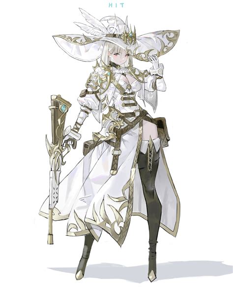 Arowana2111 Original Absurdres Commentary English Commentary Highres 1girl Albino Armor