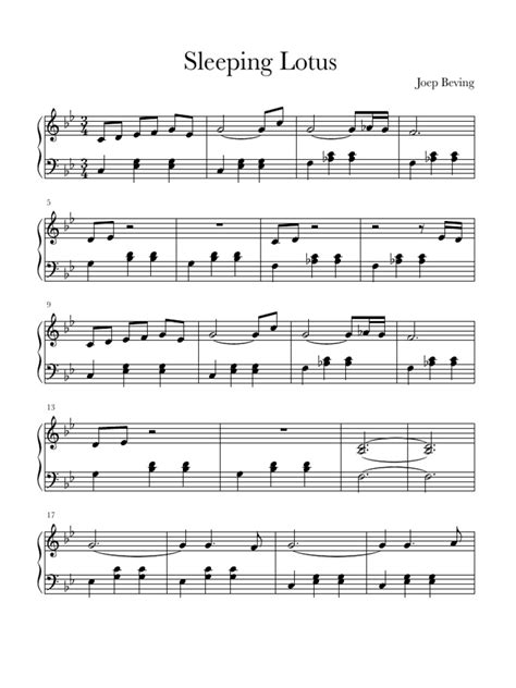 Joep Beving Sleeping Lotus Pdf