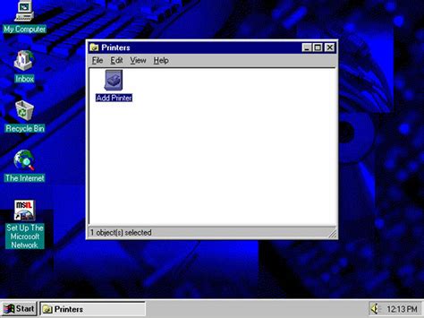 Windows 95 Printer Tutorial