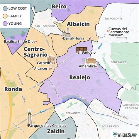Granada Attractions Map