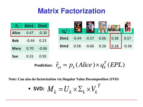 Matrix Factorization And Singular Value Decomposition Ppt Download