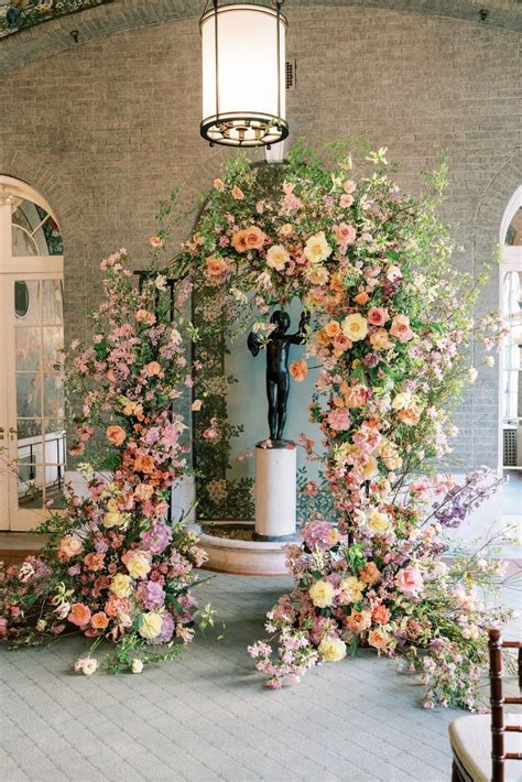 Bright Spring Pastel Floral Wedding Arch Inspiration Wedding Arch