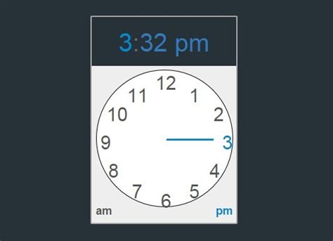 Angular Clock Picker Directive Angular Script