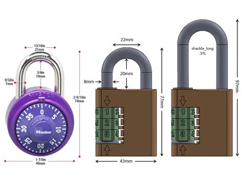 Combination Padlock By Bcaron Download Free Stl Model