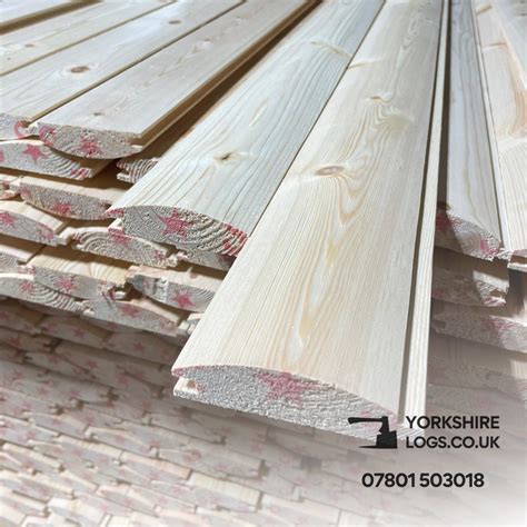 Pine Loglap Tandg Cladding — Yorkshire Logs