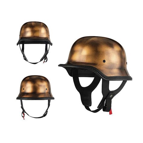 Vintage Motorcycle Helmet German Style M35 Leather Motorcycle Helmet