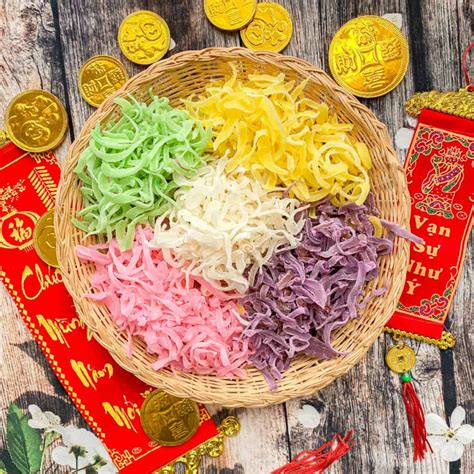 Vietnamese Candied Coconut Ribbons Mứt Dừa Bun Bo Bae