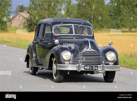 Somero Finland August 6 2016 Black 1950s Bmw 340 Classic Car Takes