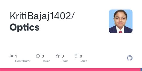 Github Kritibajaj Optics