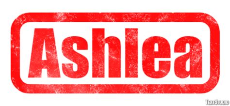 Ashlea Text Effect And Logo Design Name