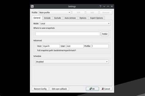 backup methods vii timeshift and back in time rs1 linux tools