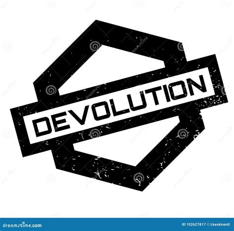Devolution Rubber Stamp Stock Vector Illustration Of Biology 102627817