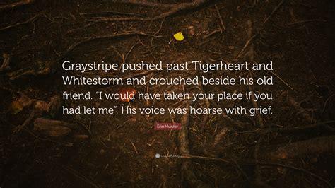 Erin Hunter Quote Graystripe Pushed Past Tigerheart And Whitestorm